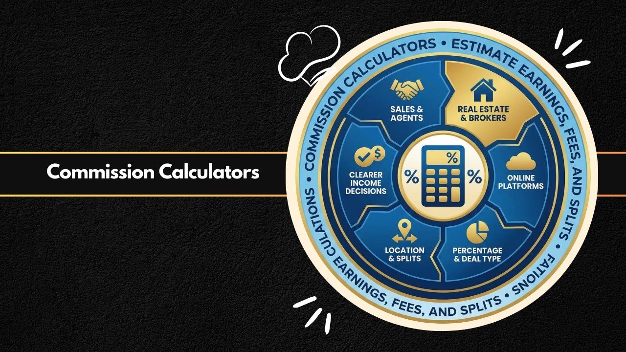 Commission Calculators – Sales, Real Estate & Platform Fees