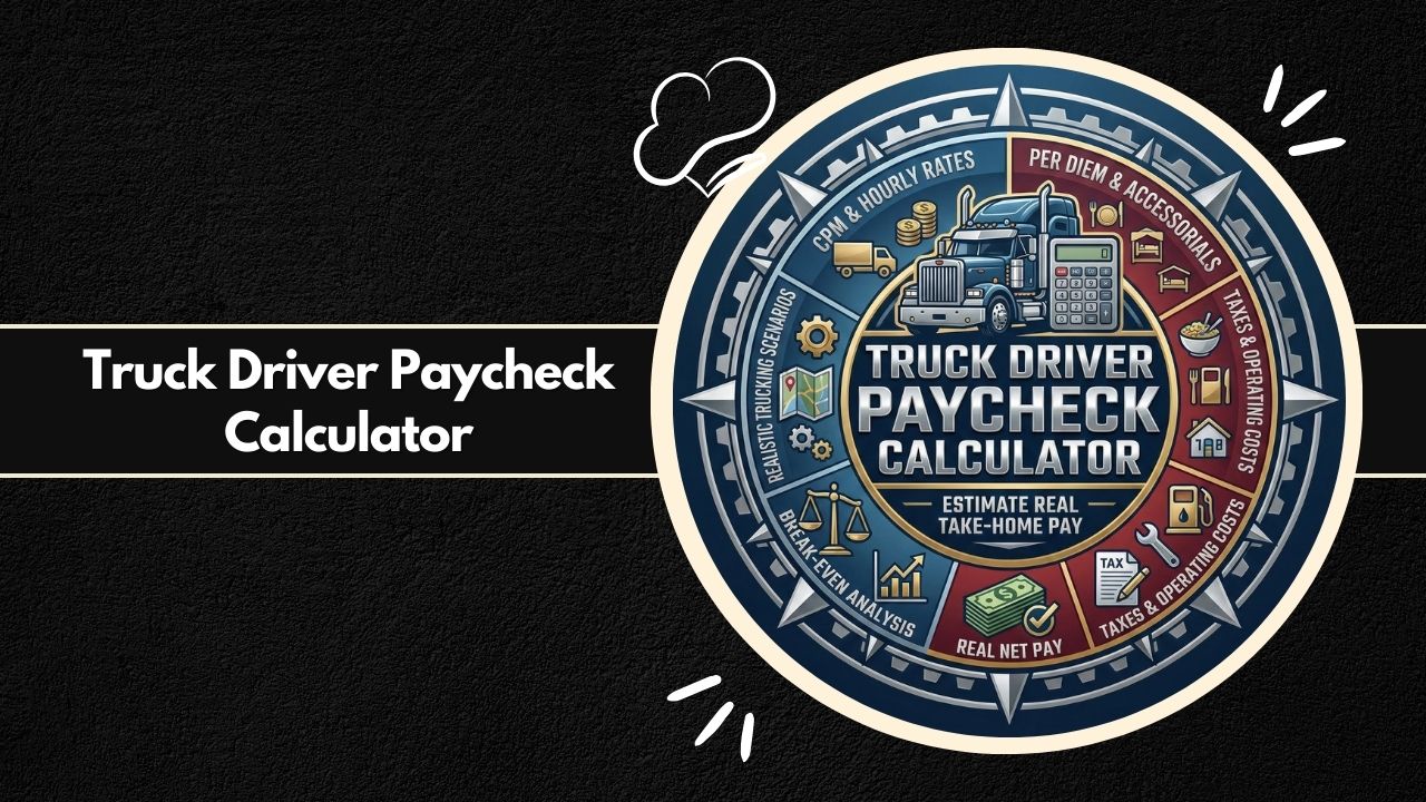 Truck Driver Paycheck Calculator | CPM, Per Diem & Net Pay