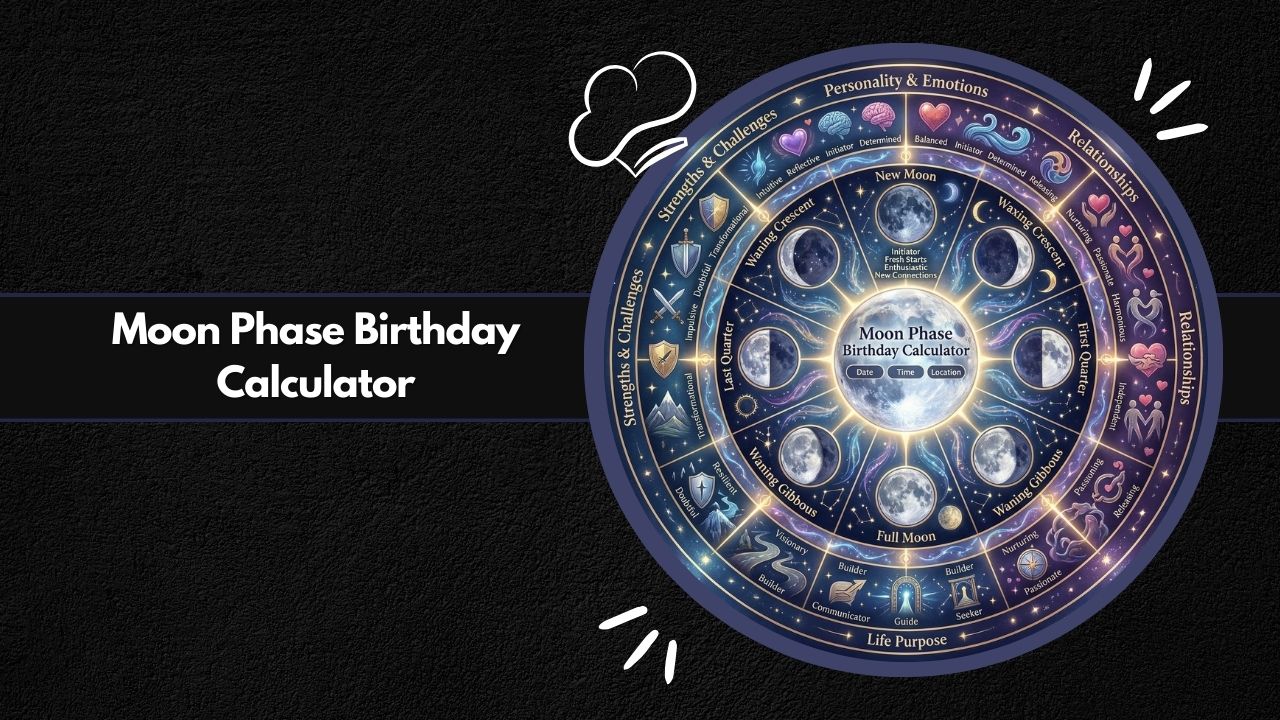 Moon Phase Birthday Calculator – Discover Your Birth Energy