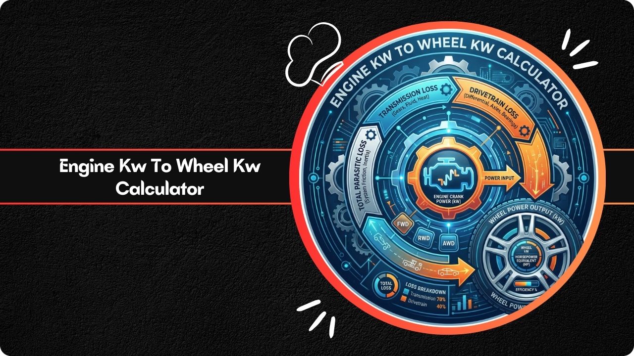 Engine Kw To Wheel Kw Calculator – Accurate Drivetrain Loss