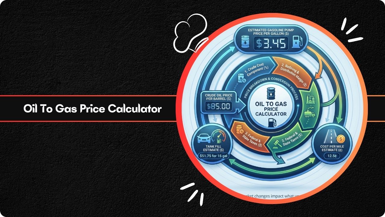 Oil To Gas Price Calculator – Barrel Price to Pump Cost